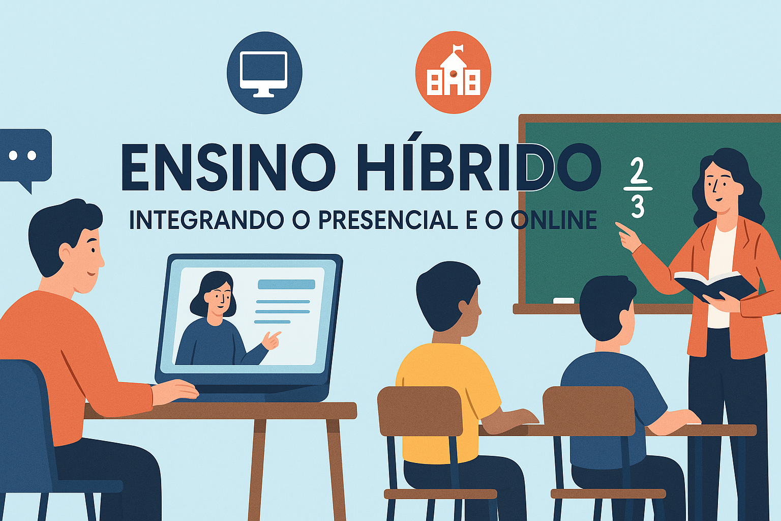 Ensino Híbrido: Integrando o Presencial e o Online - CURSOS E VAGAS